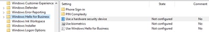 Windows Hello for Business via ConfigMgr or Intune