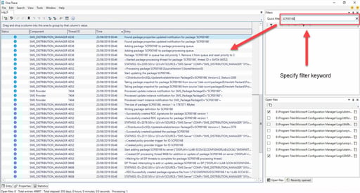 Read Log Files in ConfigMgr 1906 Support Center OneTrace