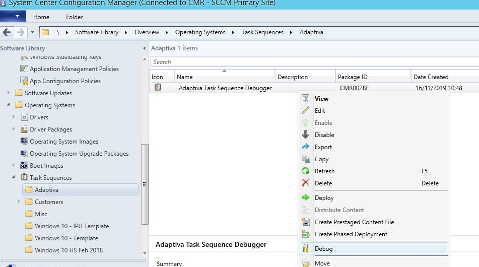 Run Your Tasks in Debug Mode with Task Sequence Debugger