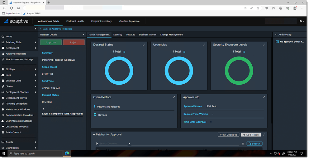 Streamline Your Patch Management Approvals with Adaptiva
