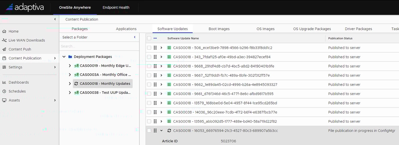 Using Unified Update Platform (UUP) with Adaptiva OneSite